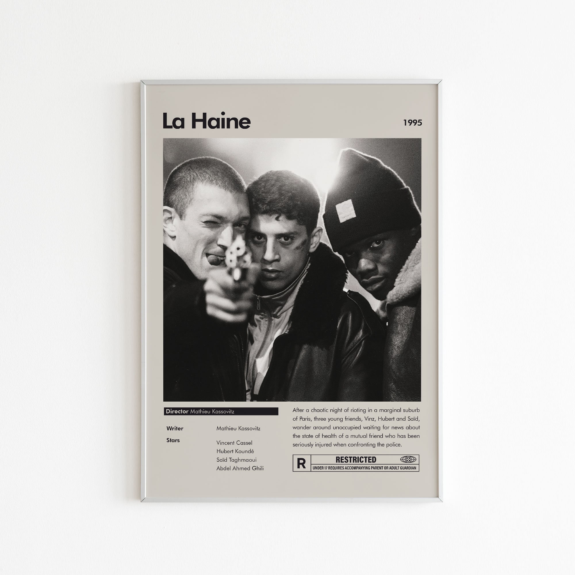 La Haine Movie Poster Minimalist Movie Poster Vintage - Etsy