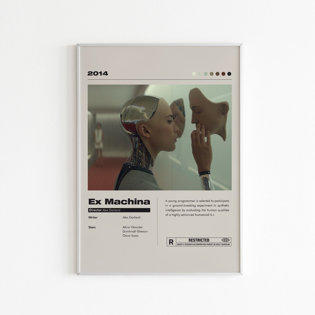 Ex Machina Movie Poster | Minimalist Movie Poster | Sci-fi Movie | Custom Movie Print | Wall Art ...