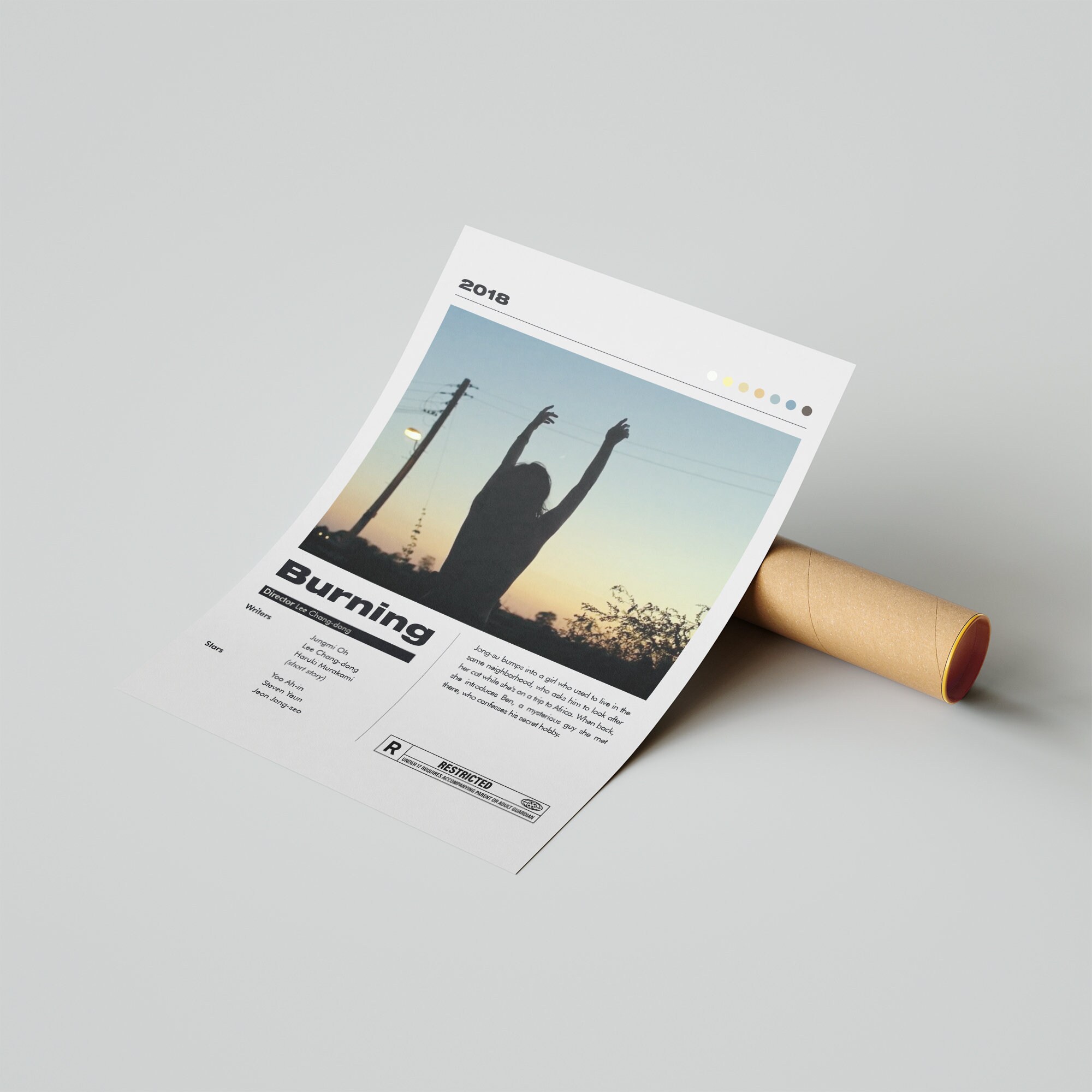 Burning Movie Poster | Minimalist Movie Poster | Lee Chang-dong ...