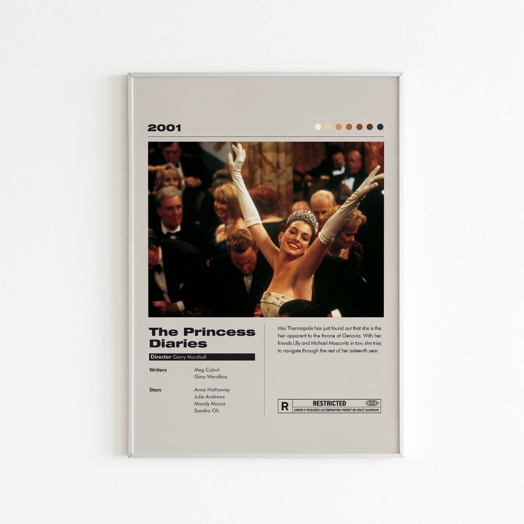 The Princess Diaries Movie Poster | Minimalist Movie Poster | Anne ...