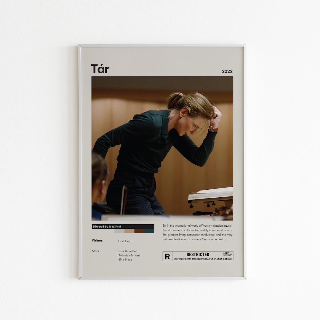 Tár Movie Poster | Cate Blanchett Film | Psychological Drama | Custom ...