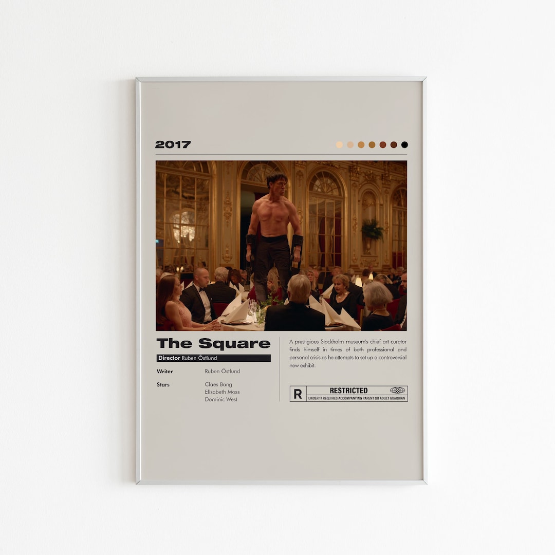 The Square Movie Poster | Minimalist Movie Poster | Ruben Östlund ...