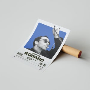 Jean-luc Godard Poster | Director Poster | Movie Poster | Wall Art ...
