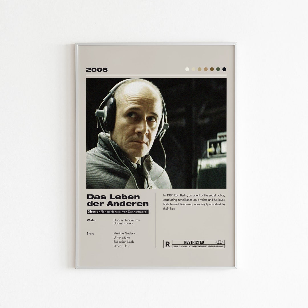 Das Leben Der Anderen Movie Poster | Minimalist Movie Poster | Custom ...
