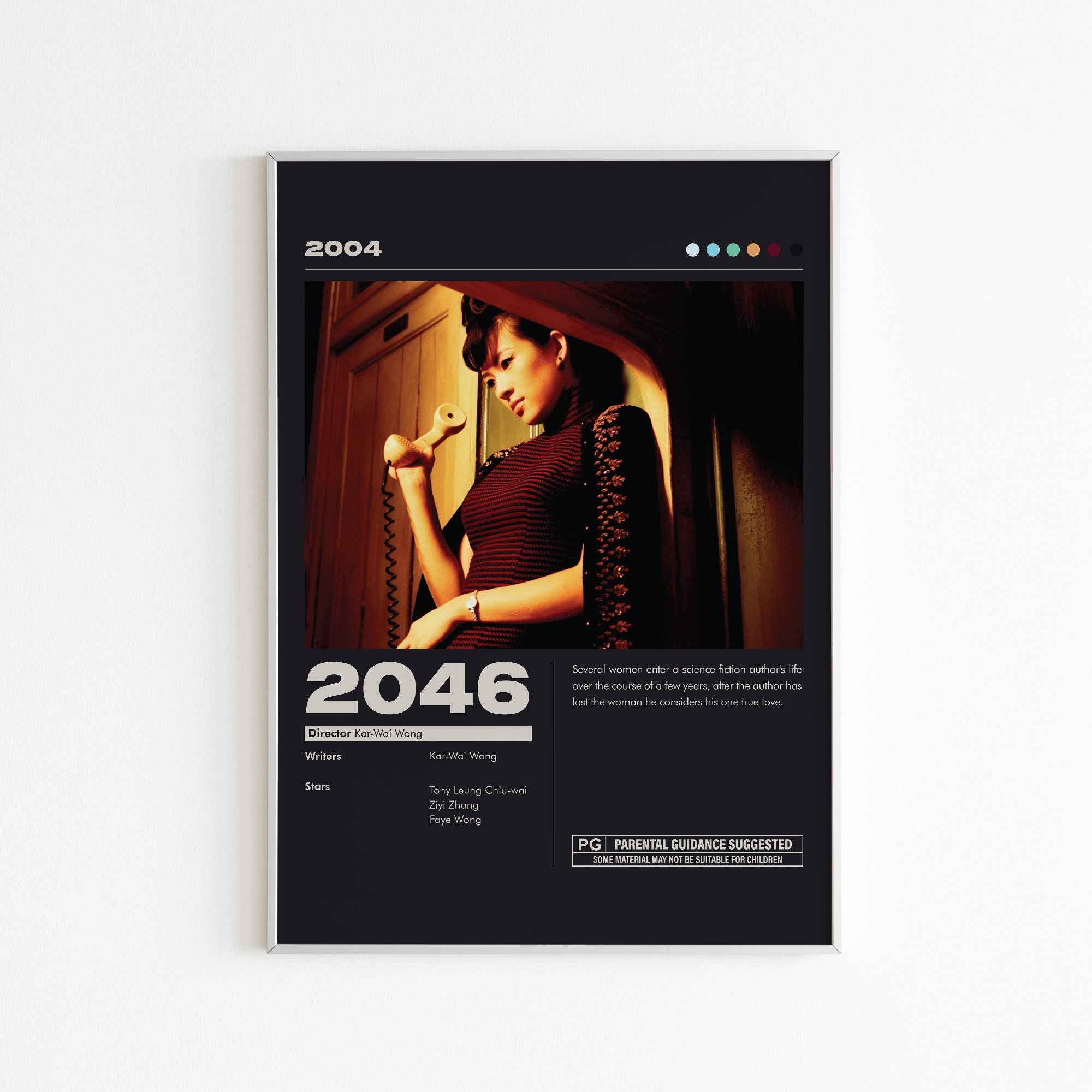 2046 Movie Poster Kar-wai Wong Minimalist Movie Poster Custom Movie Print Wall Art Print Cult ...