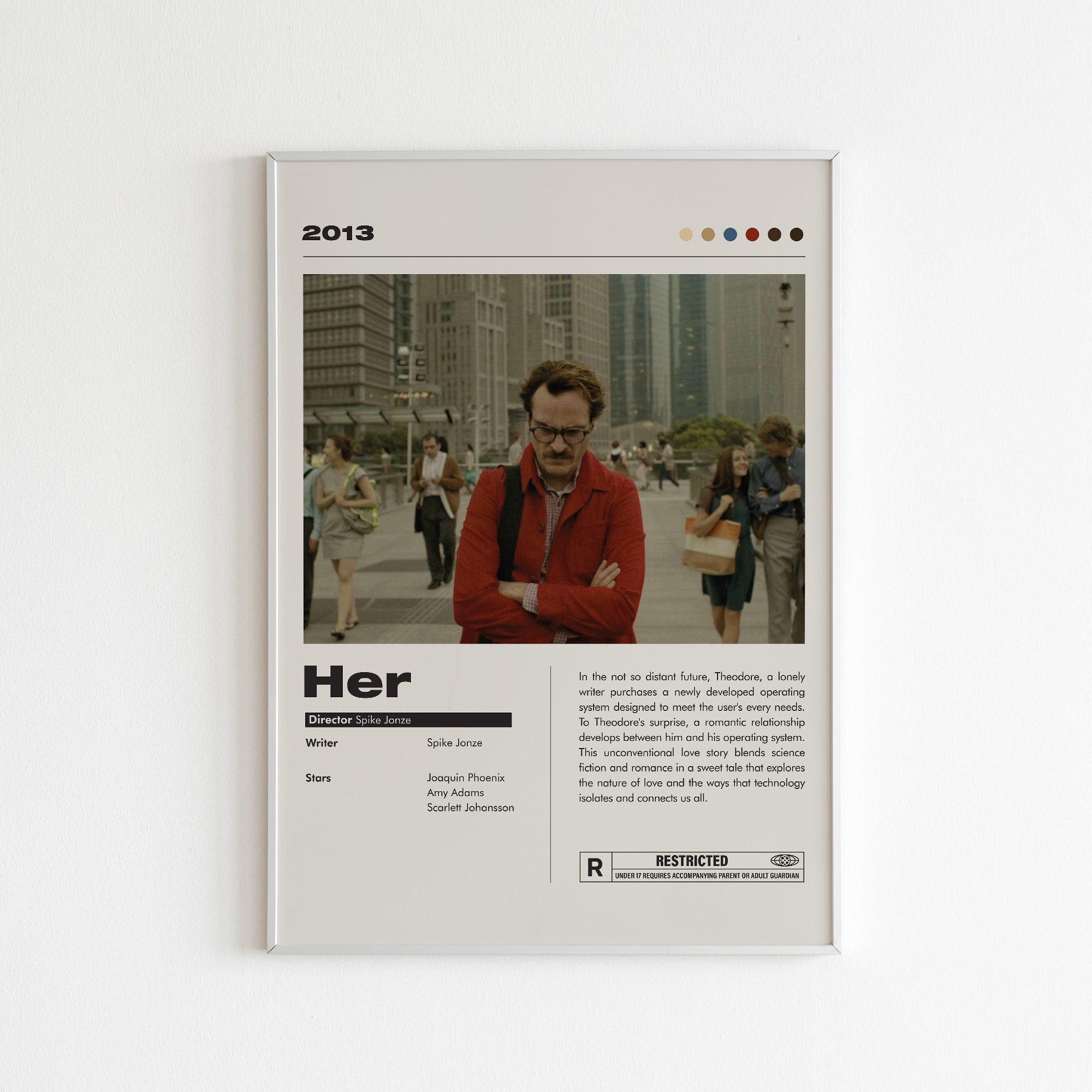 Her Movie Poster Minimalist Movie Poster Sci-fi Movie - Etsy