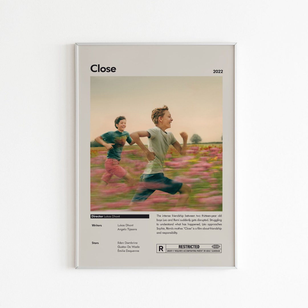 Close Movie Poster | Minimalist Movie Poster | Lukas Dhont | Custom ...