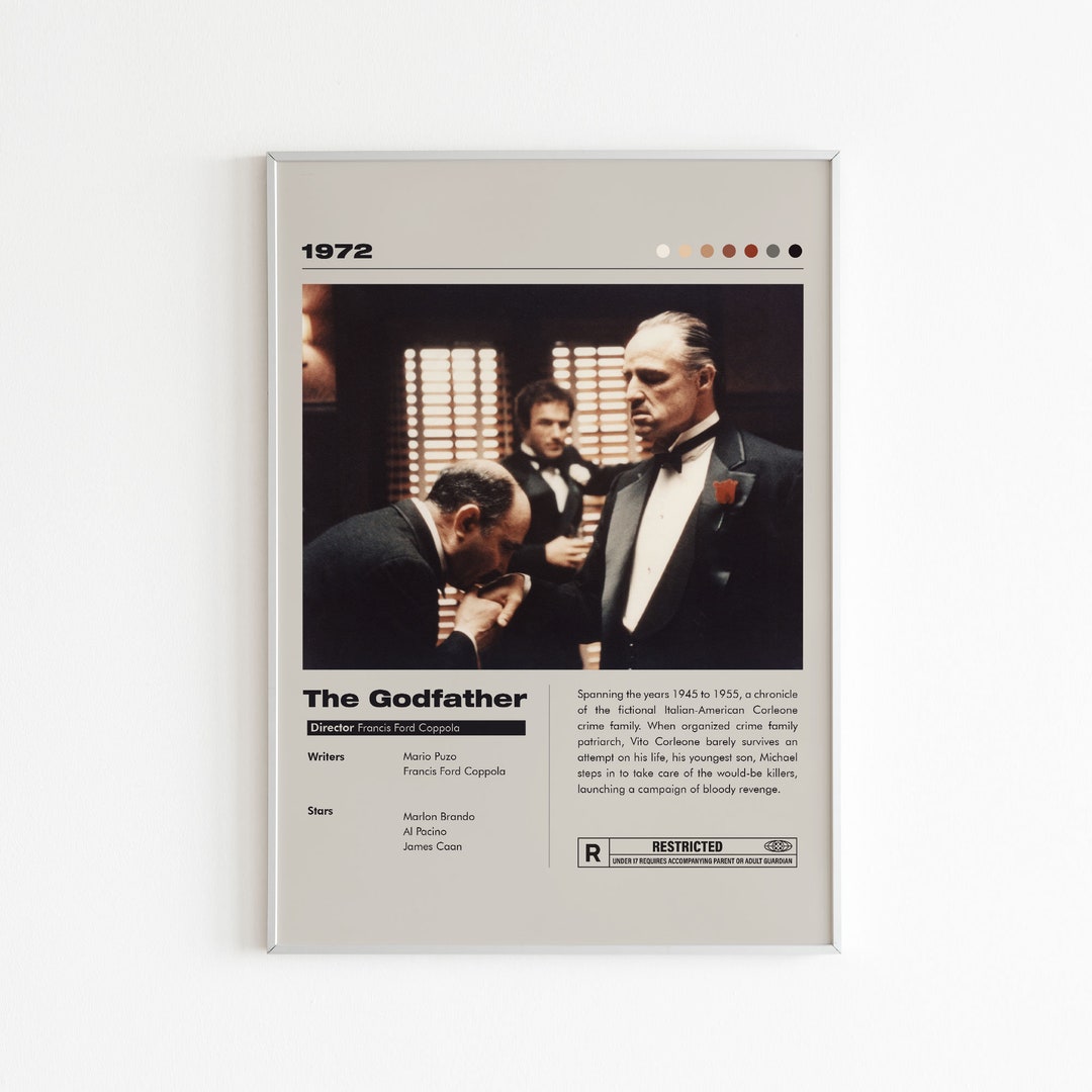 Der Pate Film Poster Minimalistisches Filmplakat Al Pacino Vintage Film ...
