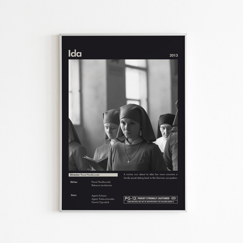 Ida Film Poster | Minimalistisches Filmplakat | Pawel Pawlikowski ...