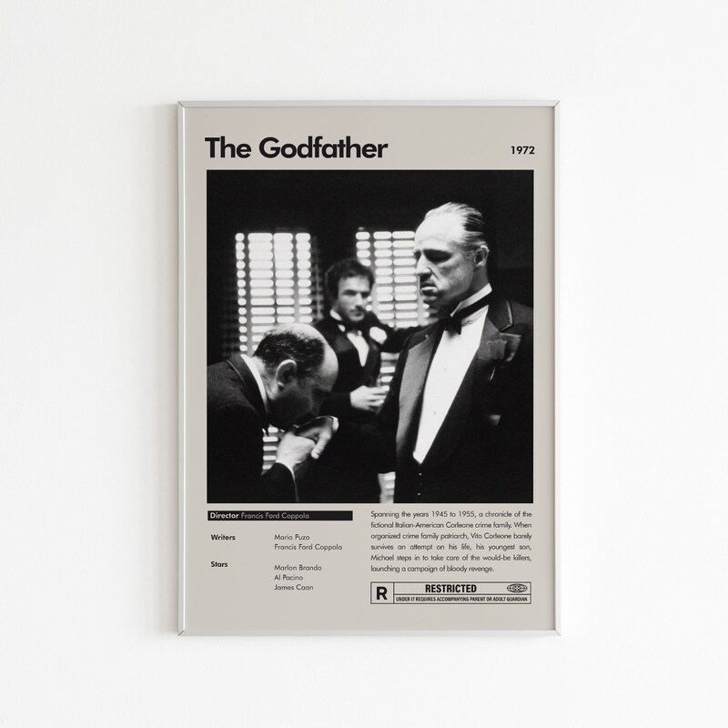 Black White Movie Poster - Etsy