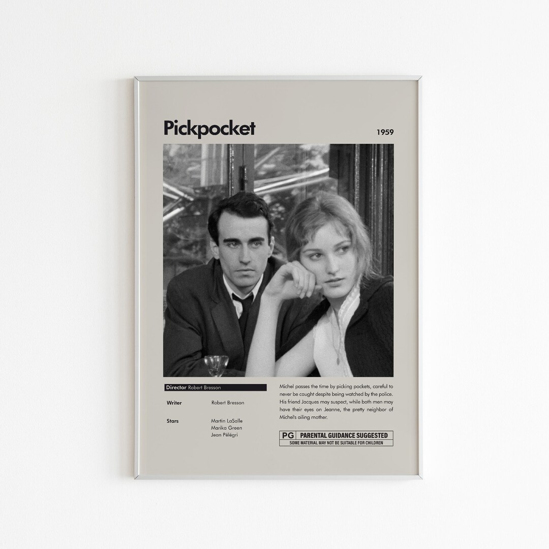 Pickpocket Movie Poster | Robert Bresson | Minimalist Movie Poster ...
