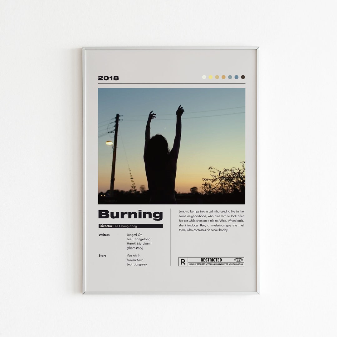 Burning Movie Poster | Minimalist Movie Poster | Lee Chang-dong ...