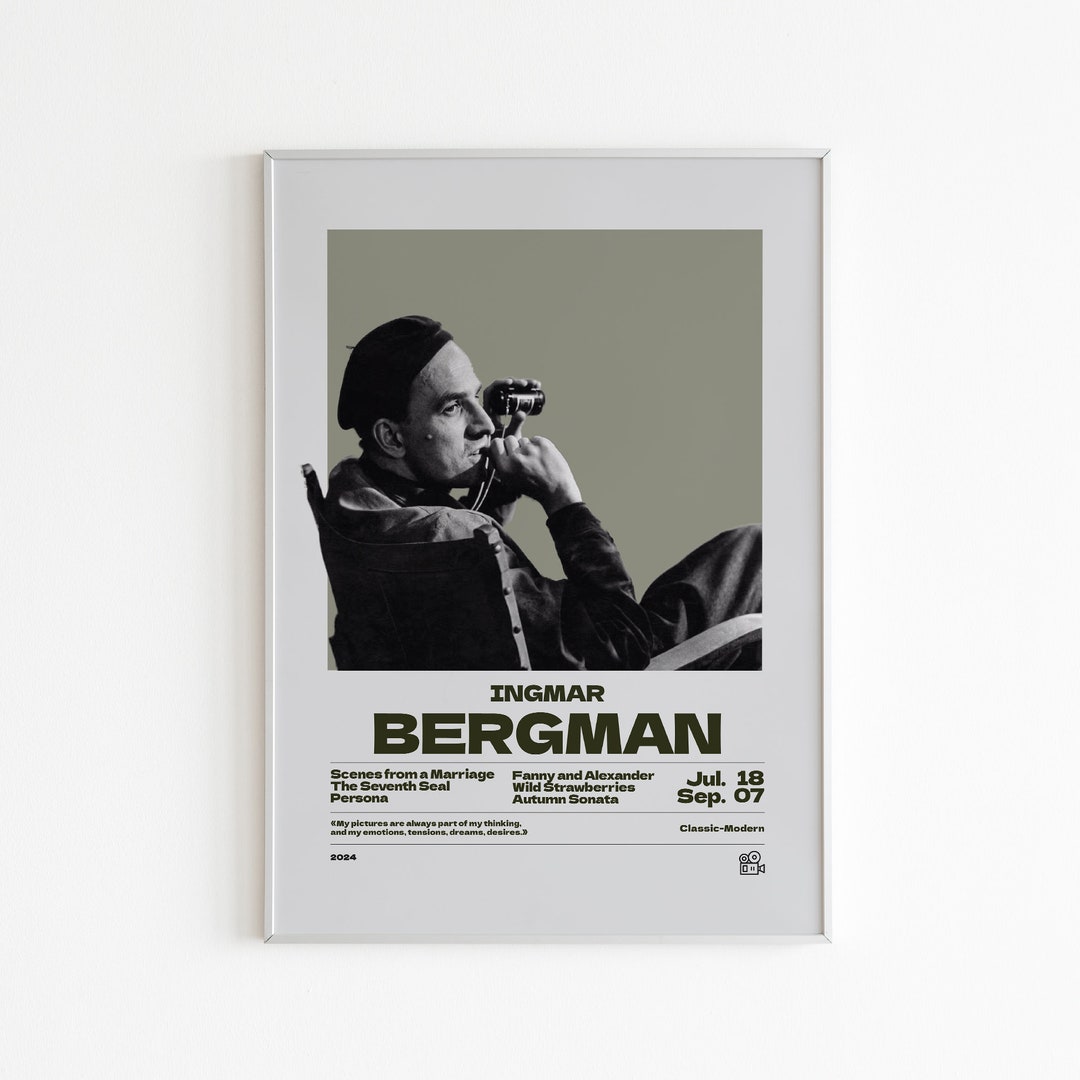 Ingmar Bergman Poster | Director Poster | Movie Poster | Wall Art Print ...