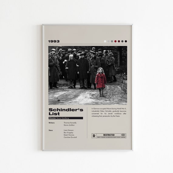 Schindlers List Minimalistische Poster