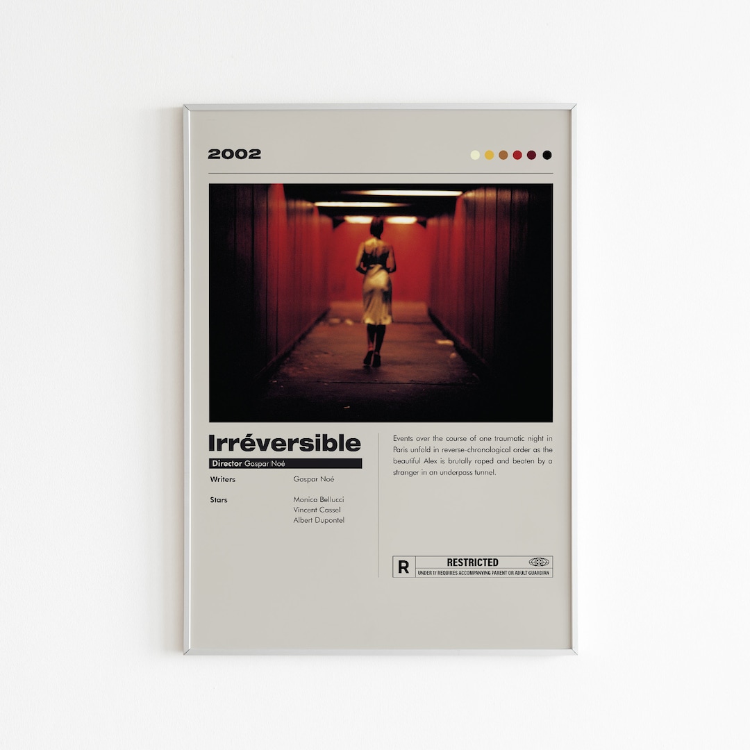 Irreversible Movie Poster | Minimalist Movie Poster | Gaspar Noe ...
