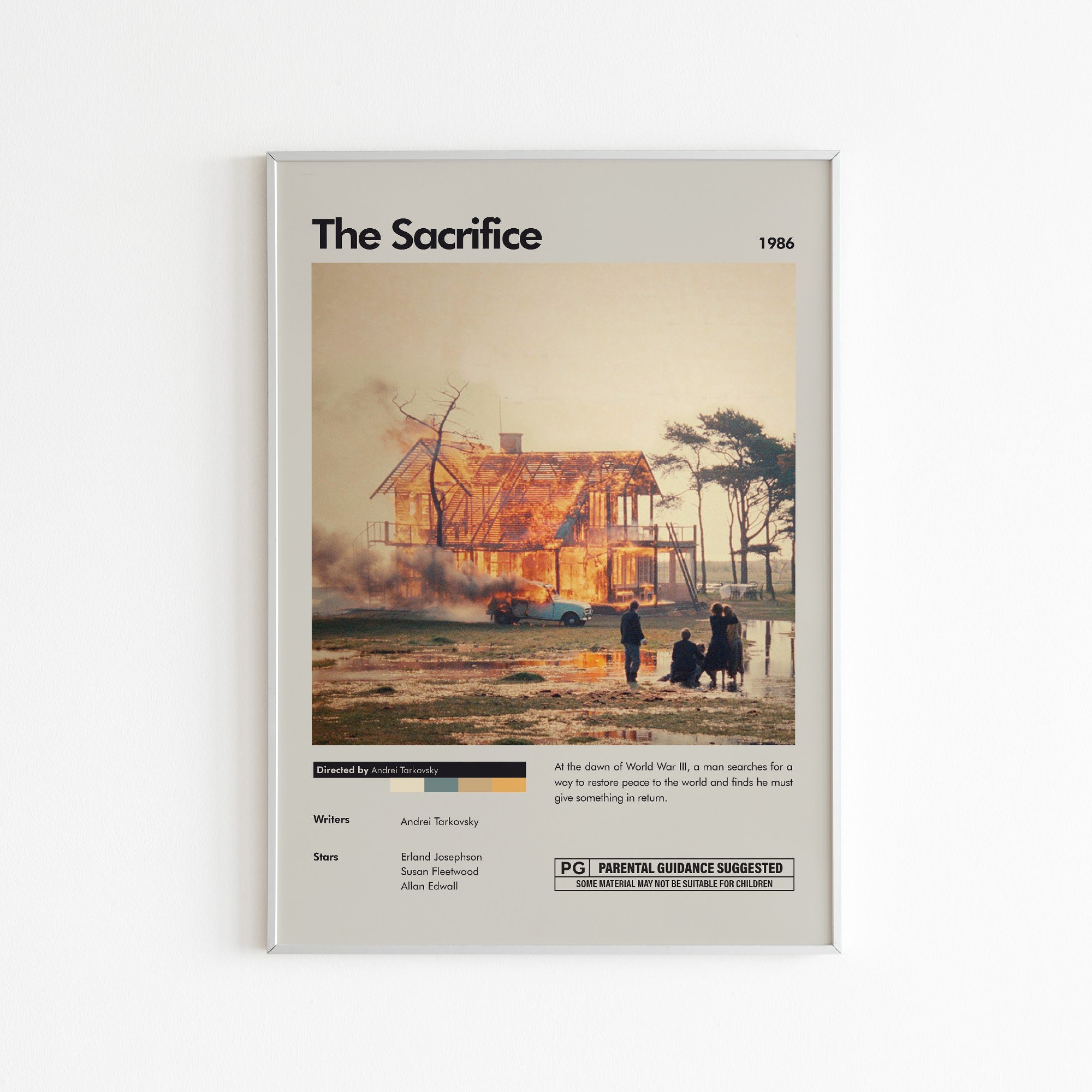 The Sacrifice Movie Poster | Andrei Tarkovsky Film Print - Etsy