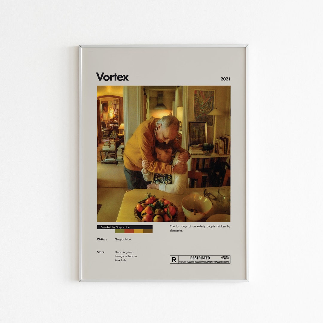Vortex Movie Poster | Minimalist Movie Poster | Gaspar Noe | Custom ...