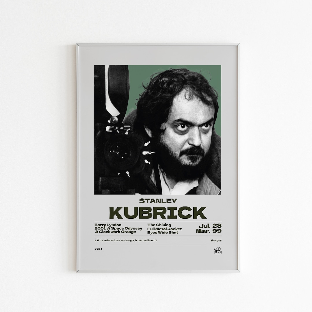 Stanley Kubrick Poster | Director Poster | Movie Poster | Wall Art ...