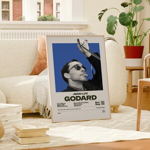 Jean-luc Godard Poster | Director Poster | Movie Poster | Wall Art ...