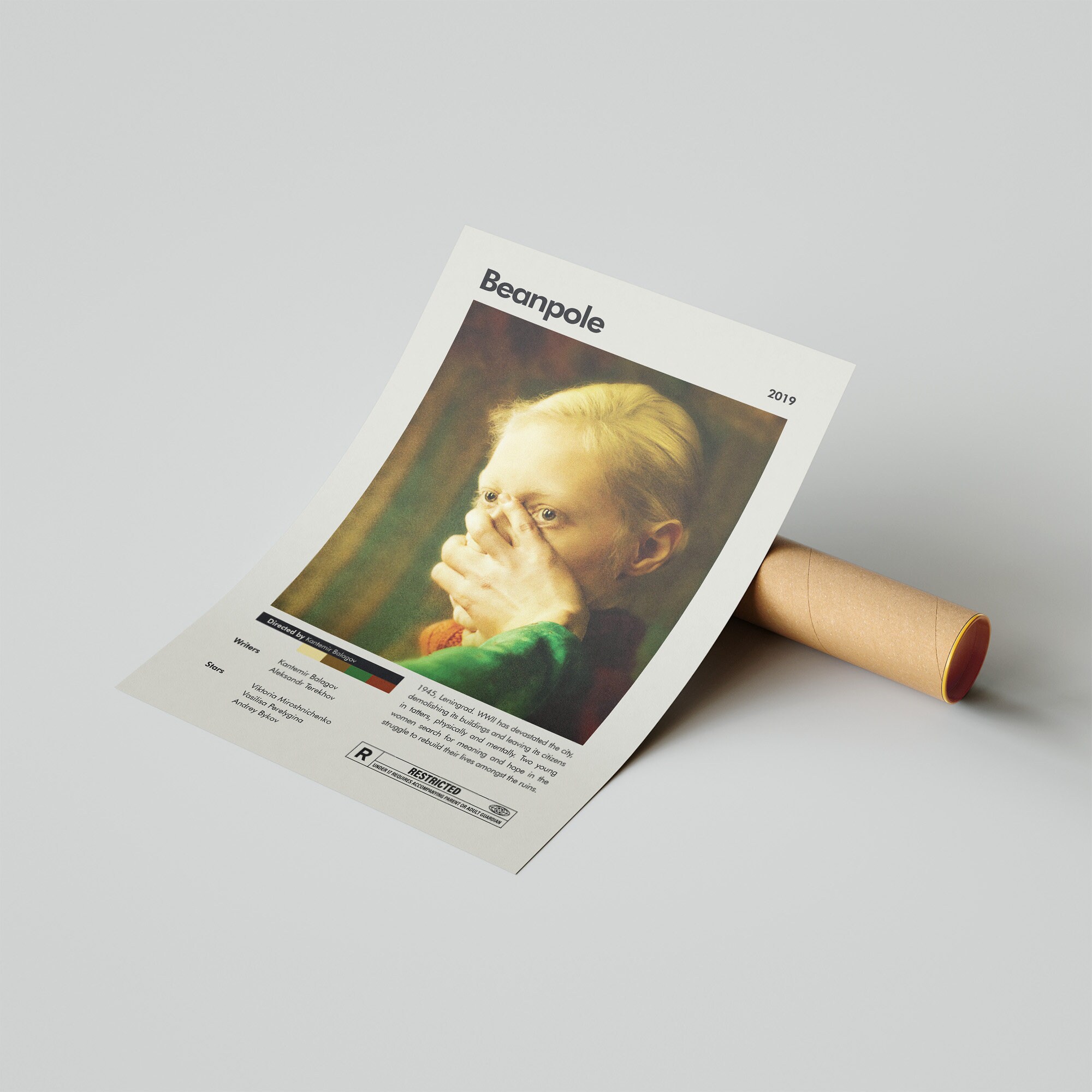 Beanpole Movie Poster Minimalist Movie Poster Kantemir Balagov Custom ...