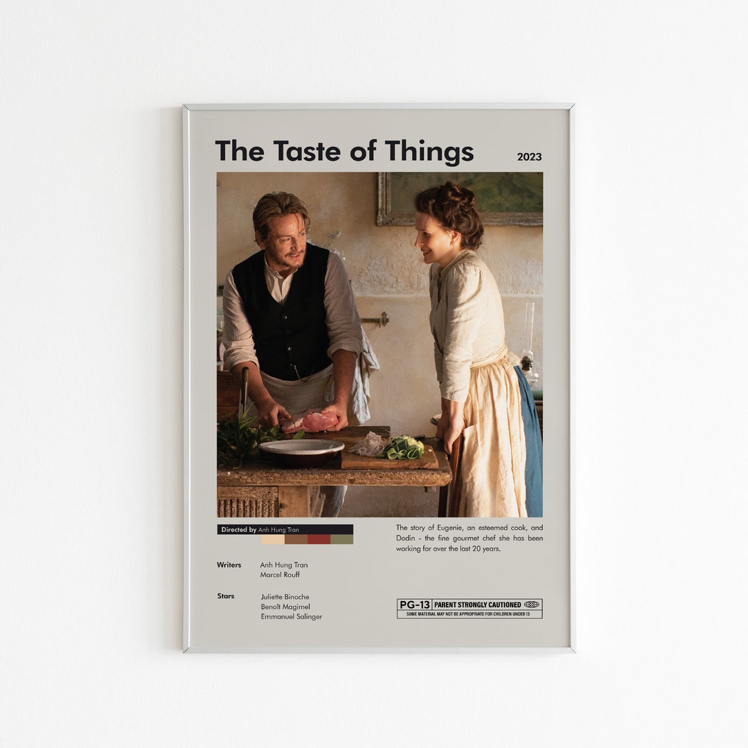 The Taste of Things Poster | Minimalist Movie Poster | Juliette Binoche ...
