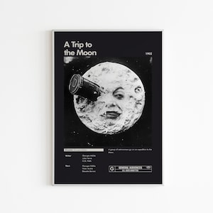 A Trip to the Moon Poster | 1902 Georges Méliès Classic | Vintage Sci ...