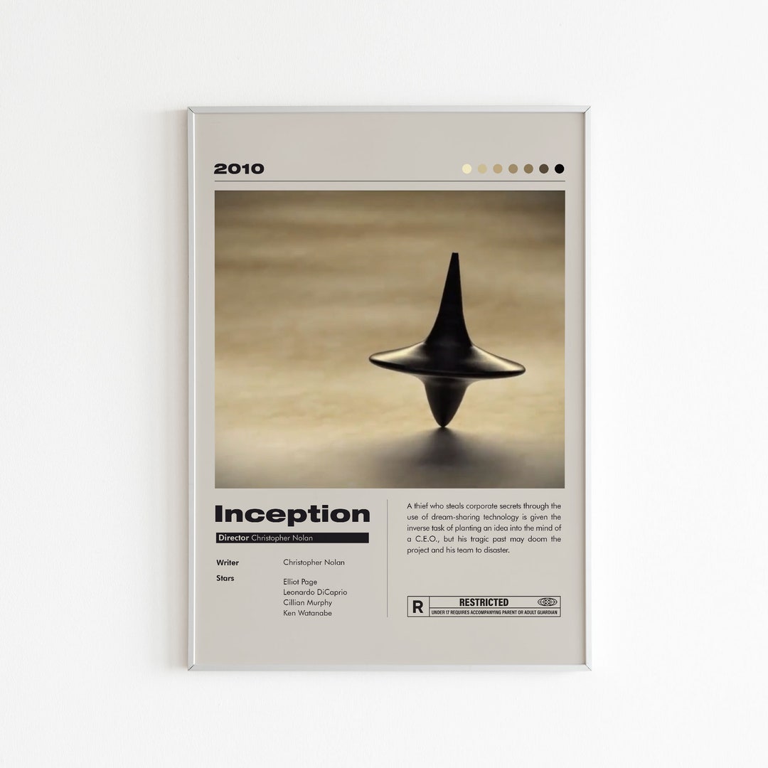 Inception Movie Poster | Minimalist Movie Poster | Leonardo Dicaprio ...