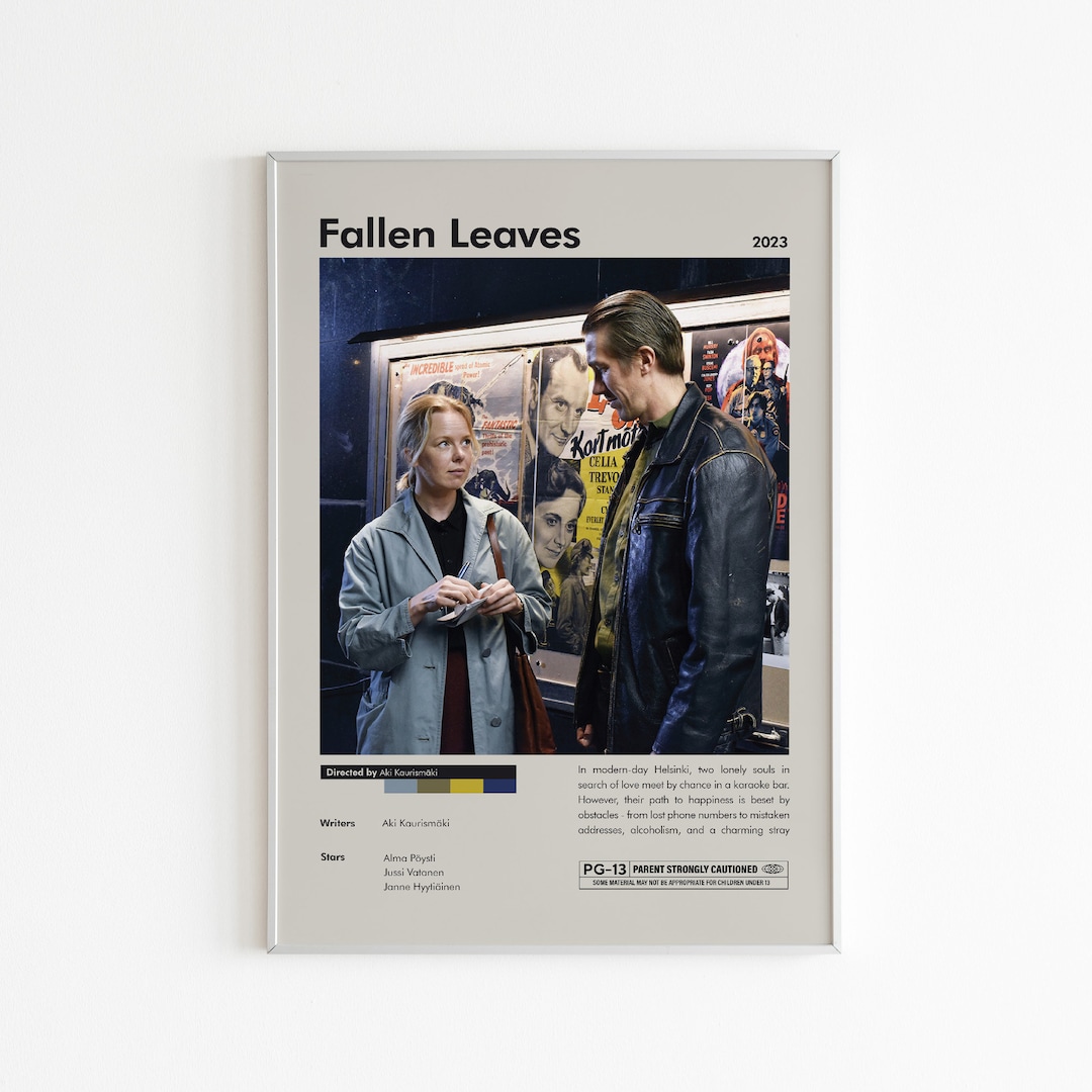 Fallen Leaves Movie Poster | Minimalist Movie Poster | Aki Kaurismäki ...