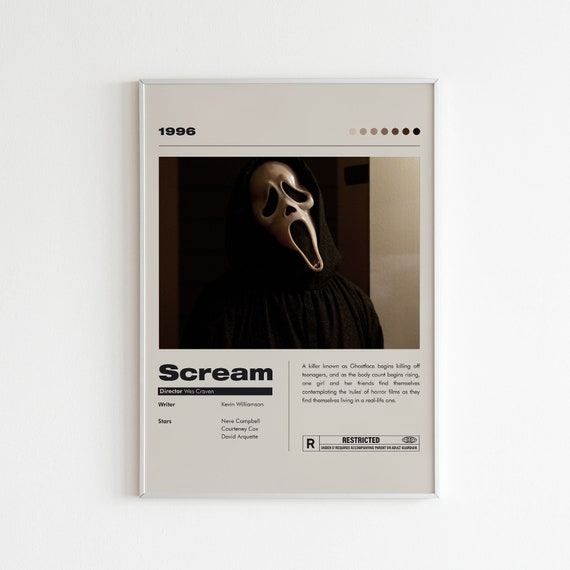 Scream Movie Poster Minimalist Movie Poster Horror Movie - Etsy