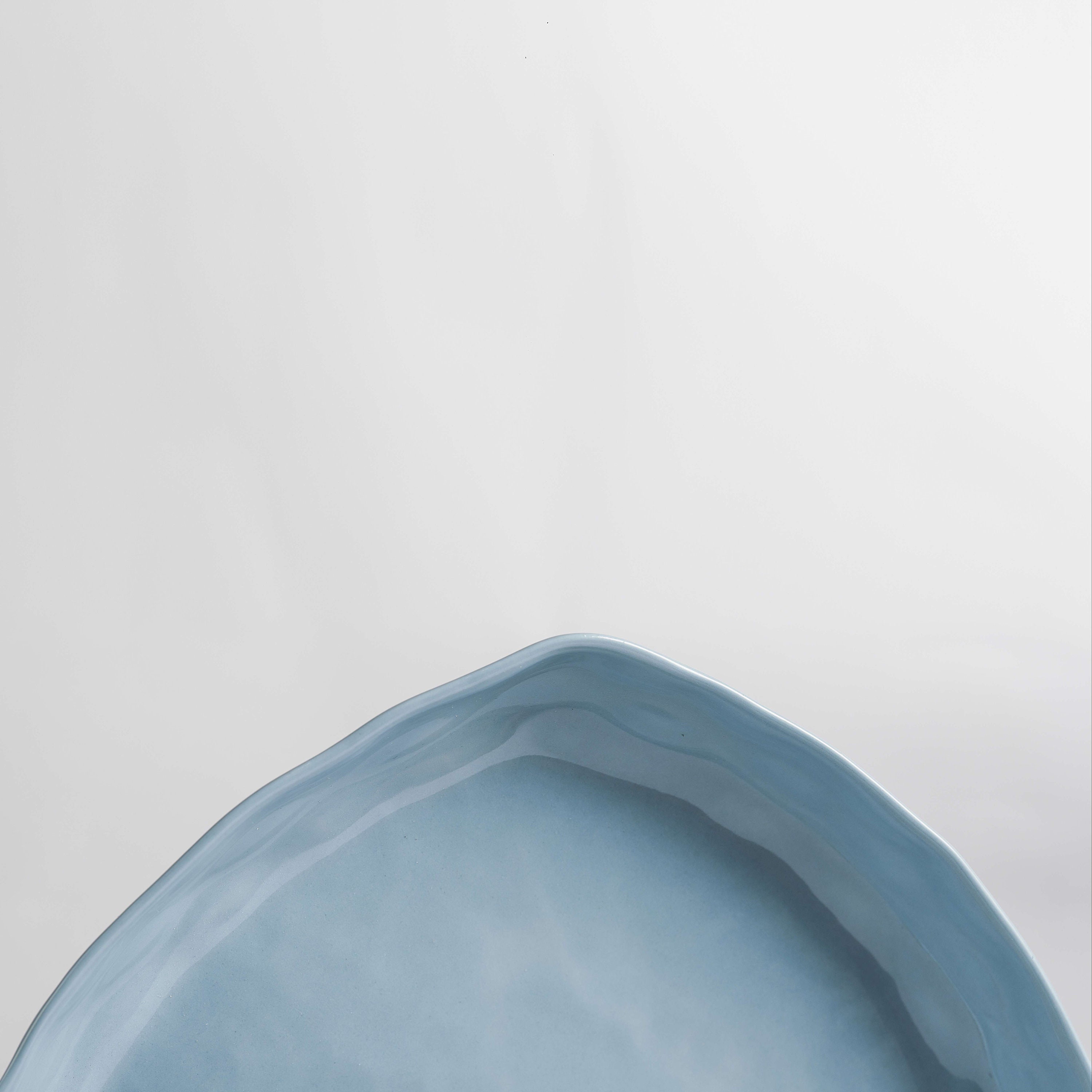 Blue Ceramic Dinner Plate| Side Plate| Large Plate| Pasta Plate ...