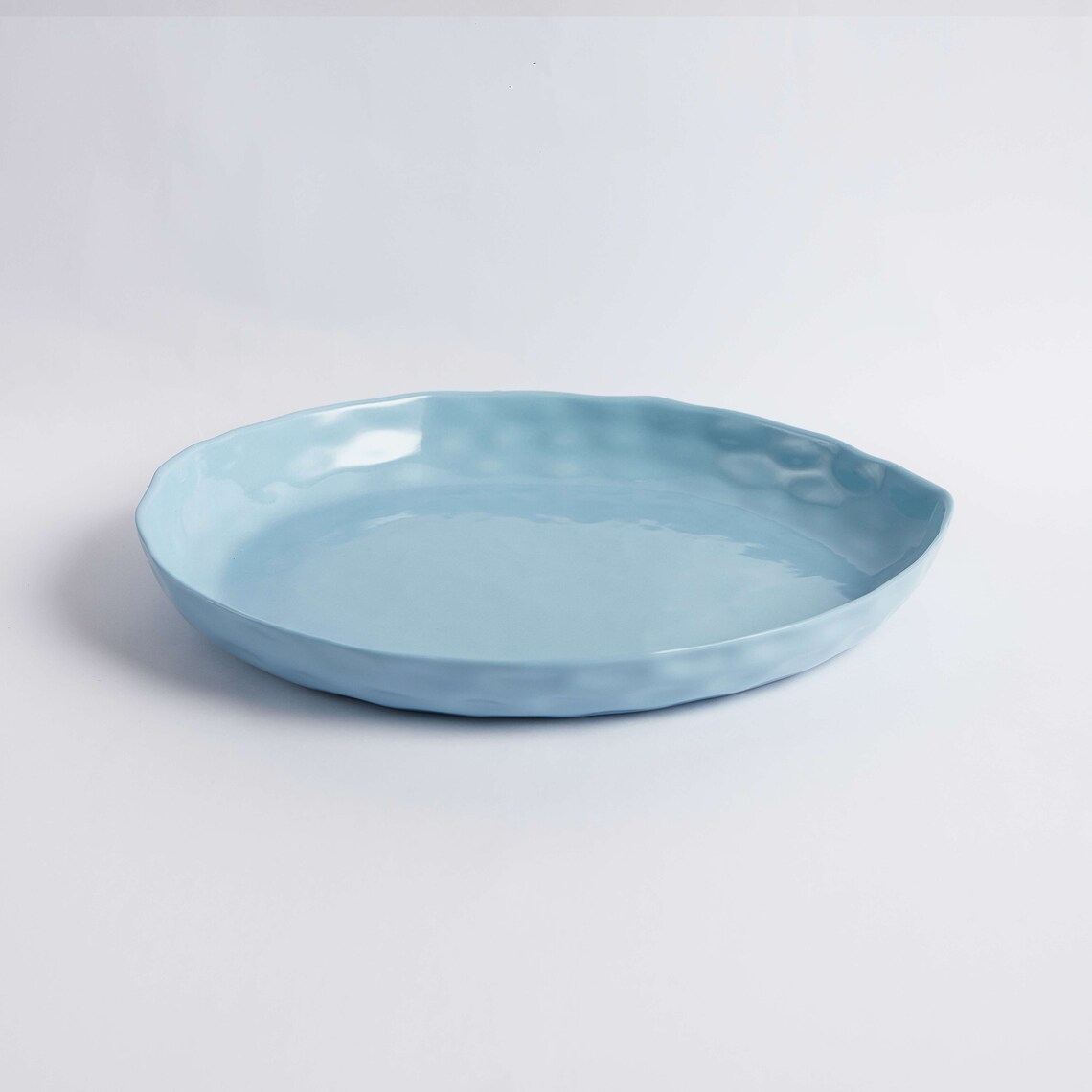 Blue Ceramic Dinner Plate Side Plate Large Plate Pasta Plate Tableware ...