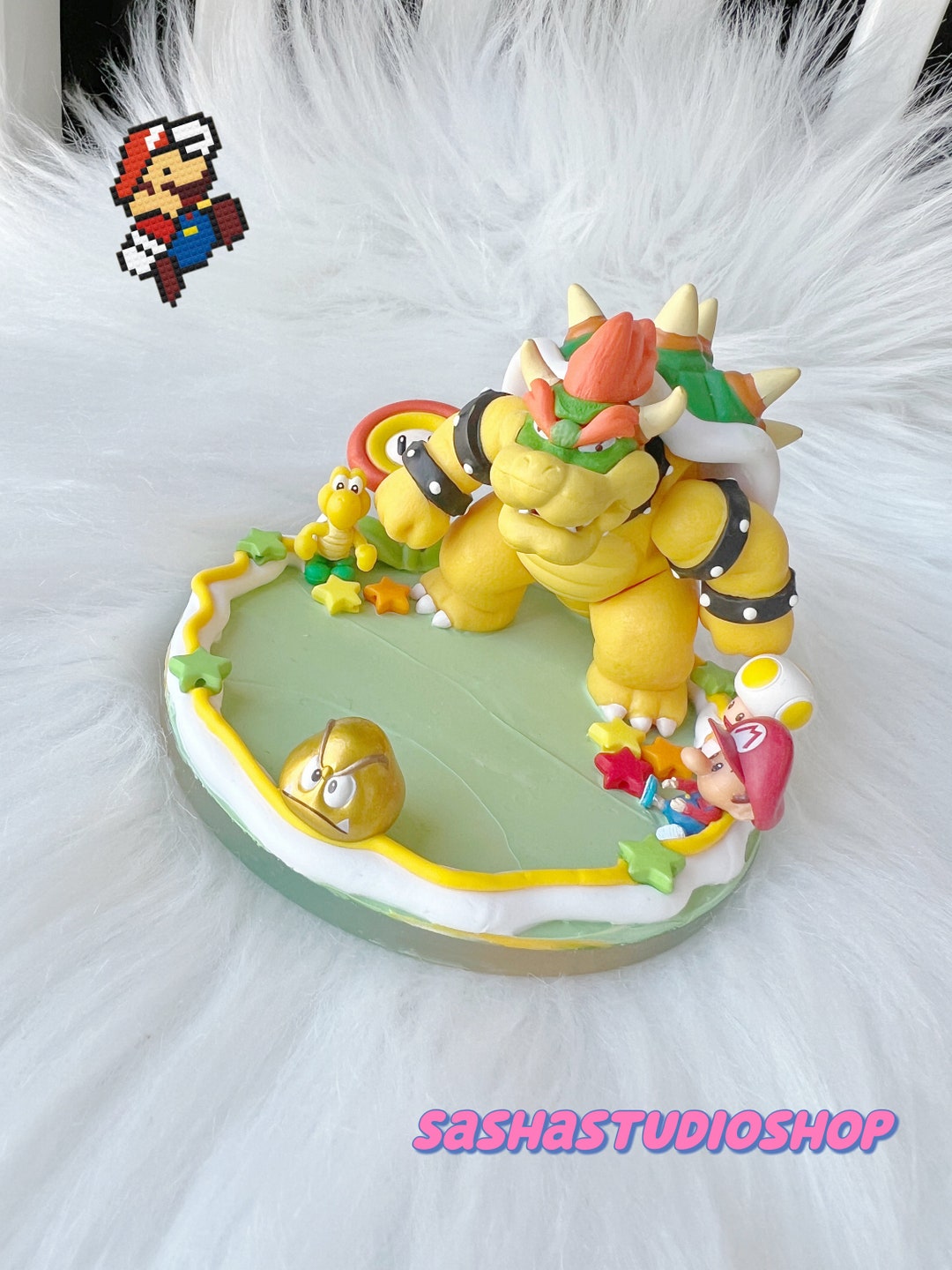 Decoden Phone Stand Mario Theme Bowser Phone Holder - Etsy