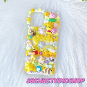 Decoden Cartoon Cute Pooh Bear Phone Case for iPhone and Samsung Winnie ...