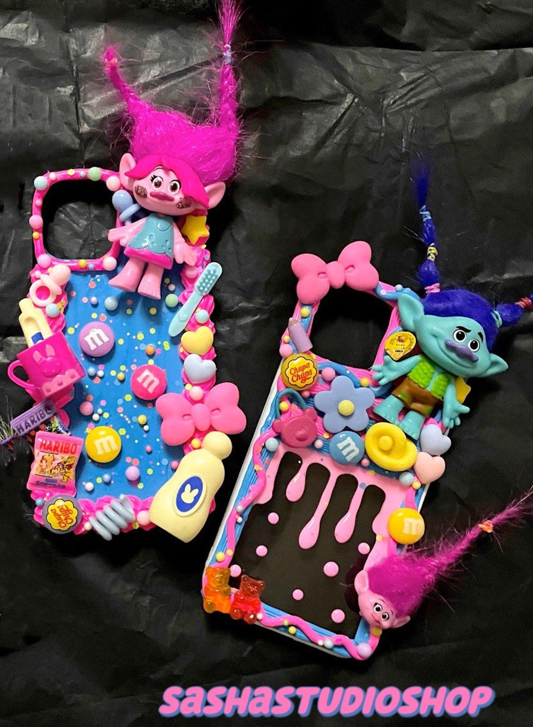 Decoden Handmade Custom Y2K Trolls Cream Phone Case for iPhone and ...