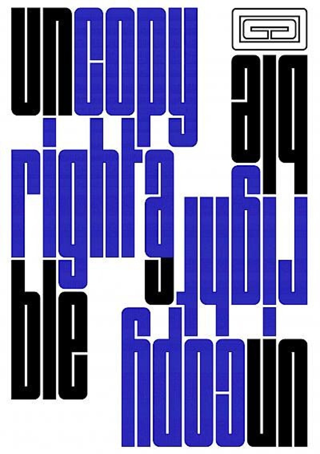 Outward Font Geometric Condensed Typeface Sans Serif, Brutalist Display ...
