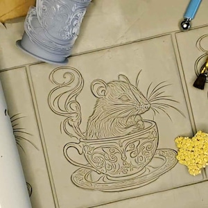 Clay Tile Roller - Teacup Rat - Etsy