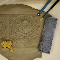 Rollable Texture Tile - Nouveau Mucha Embossed - Etsy