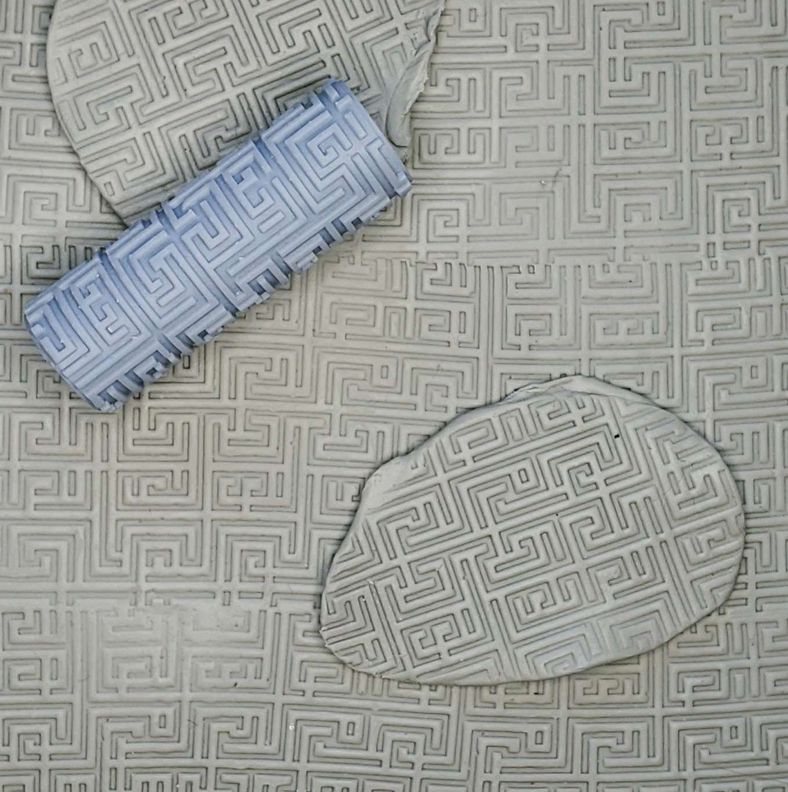 Greek Meander Clay Texture Roller - 50-125mm - Etsy