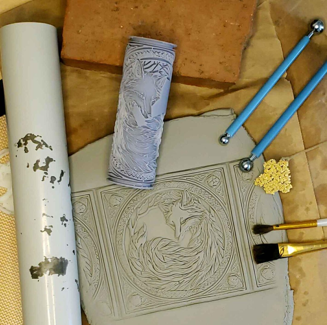 Clay Tile Roller - Fox - Etsy