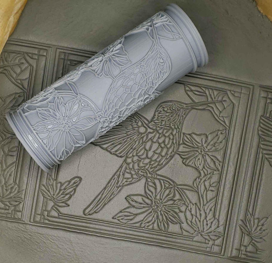Clay Tile Roller - Hummingbird - Etsy