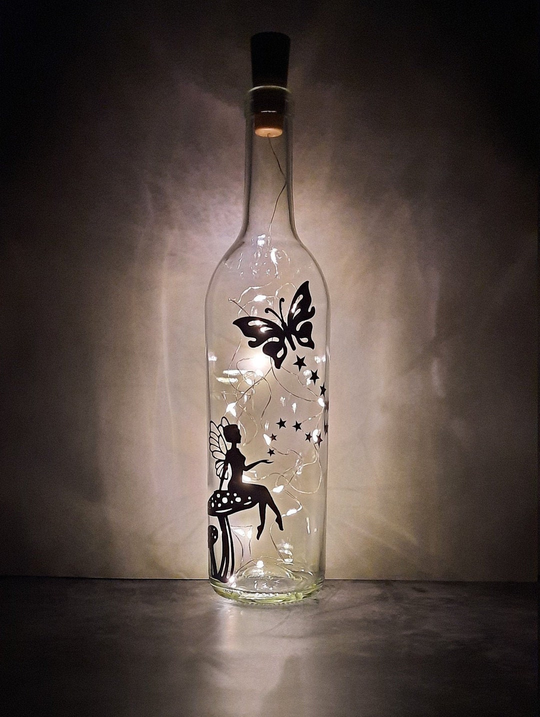 Woodland Fairy Wine Bottle Light, Fairy Light Bottle, Fairy String ...