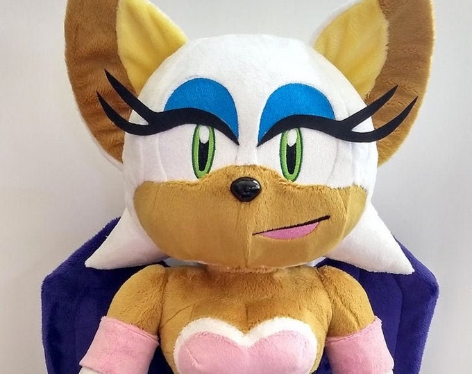 Rouge The Bat Plush Sonic The Hedgehog Etsy Uk