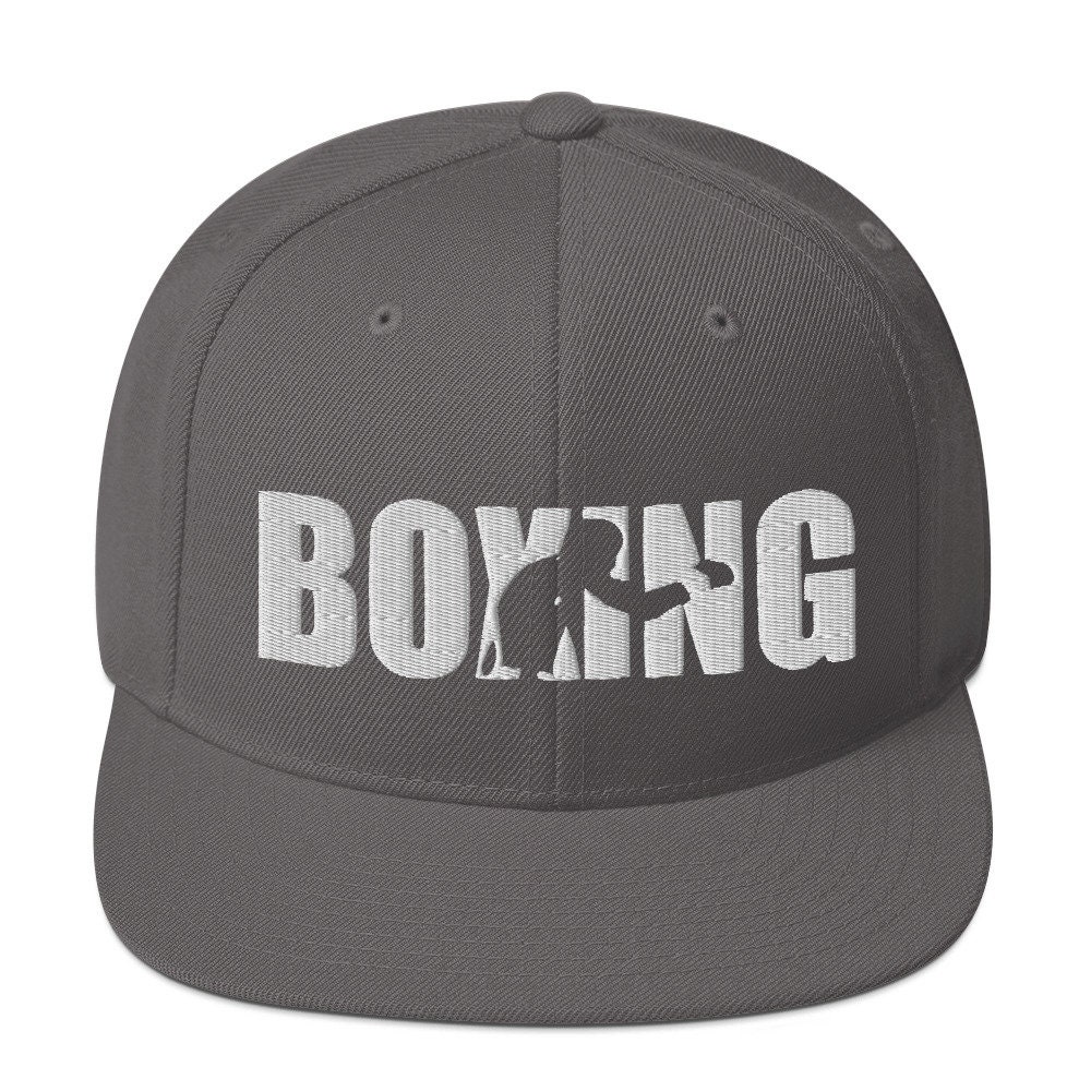Embroidered Boxing Snapback Hat - Boxing Classic Snapback - Boxing Hat ...