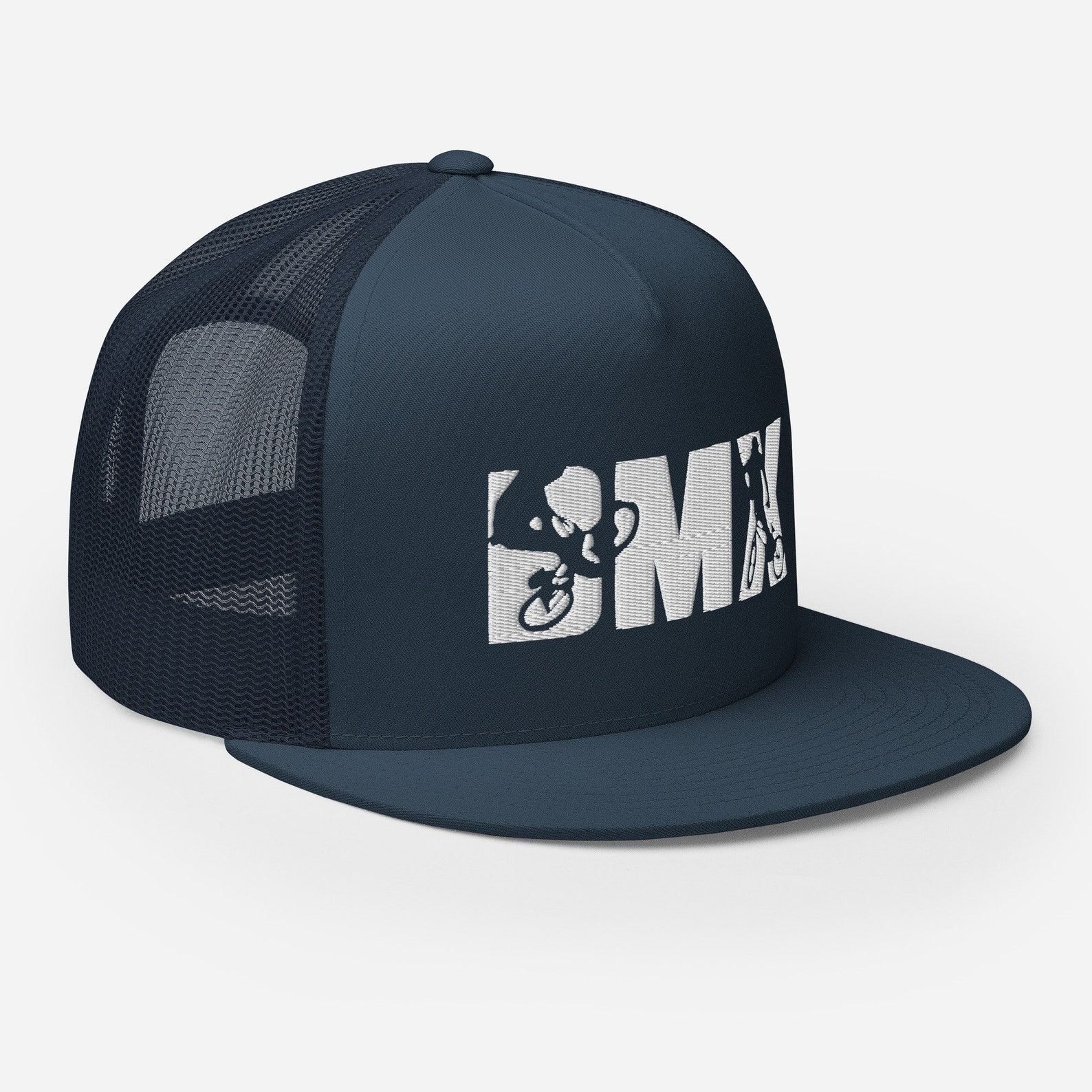 Embroidered BMX Mesh Back Hat - BMX Classic Mesh Snapback - BMX Trucker ...