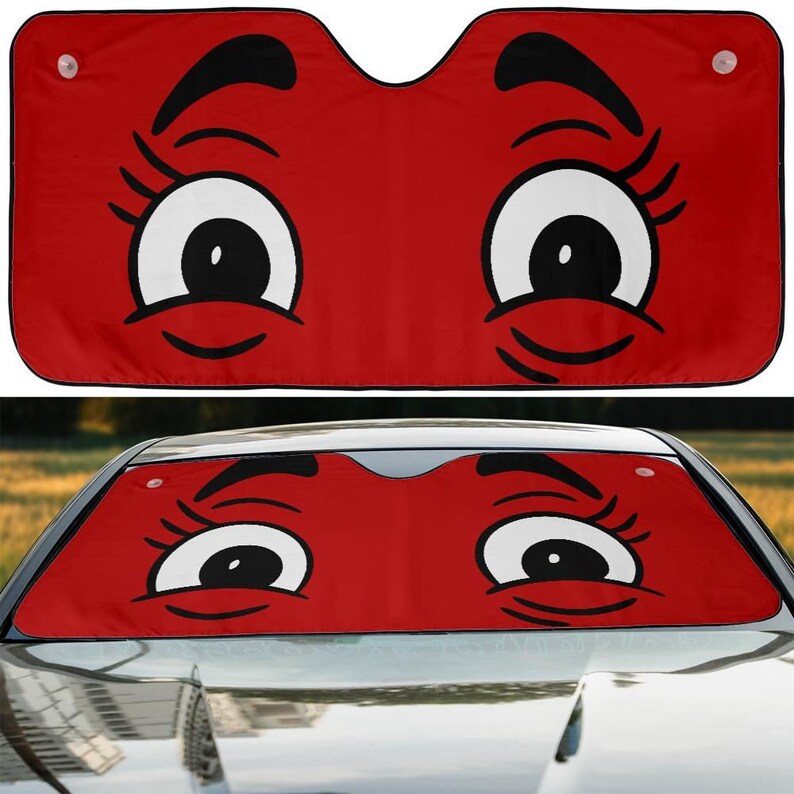 Custom Eyes Car Sunshade - Personalized Car Lover Gift - Funny Car Gift ...