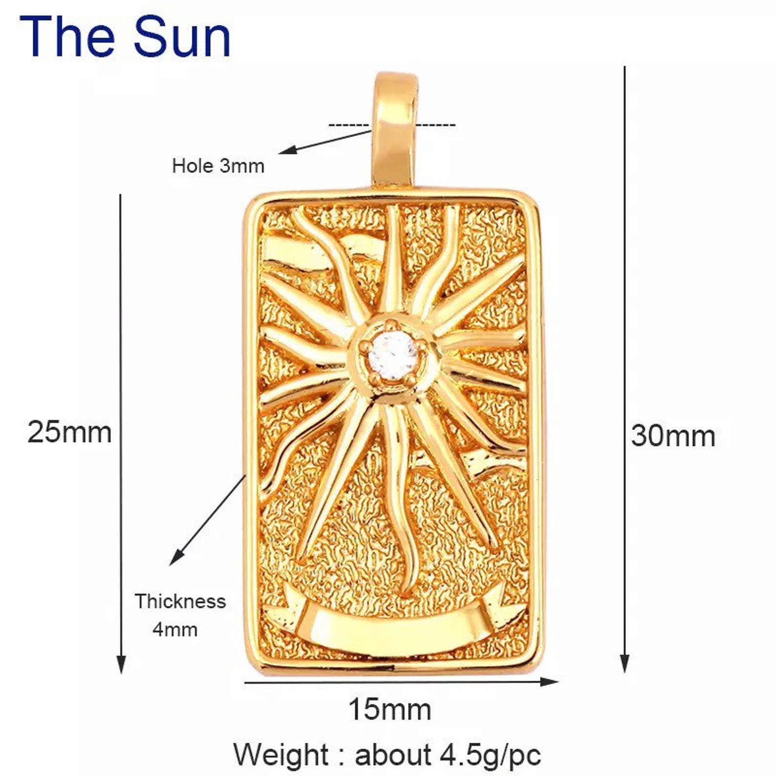 Dawapara Tarot Cards Necklace Prosperity Amulet Stainless Steel Classic ...