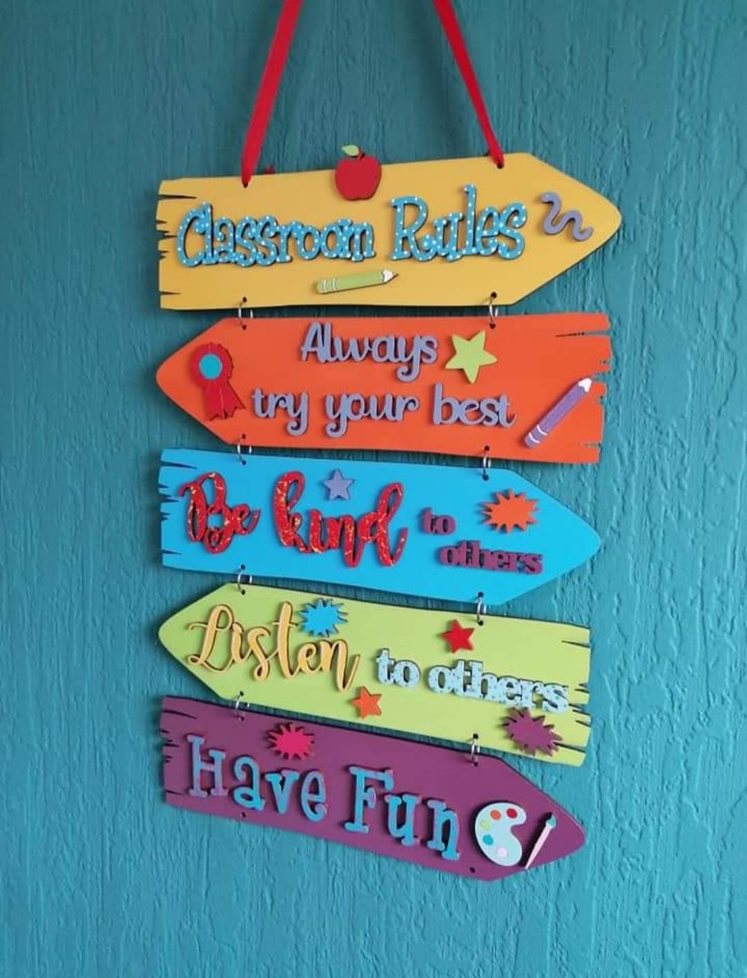 Hanging Direction Signs, Home Decor, Classroom Decor, Children's Room ...