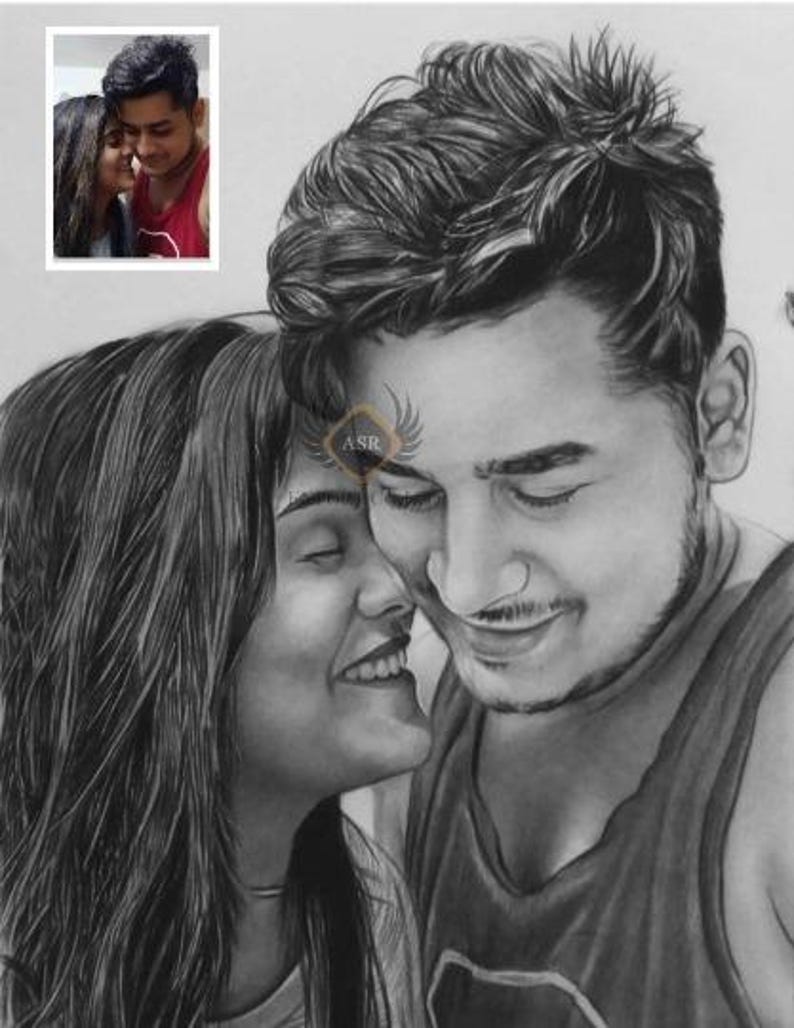 Graphite Pencil Portrait, Portrait Drawing, Drawing Portrait From Photo ...