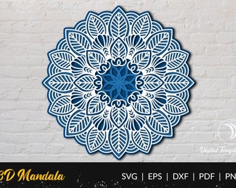 3D Eye SVG DXF 5 Layer EYE Svg 3D Mandala Svg Layered - Etsy