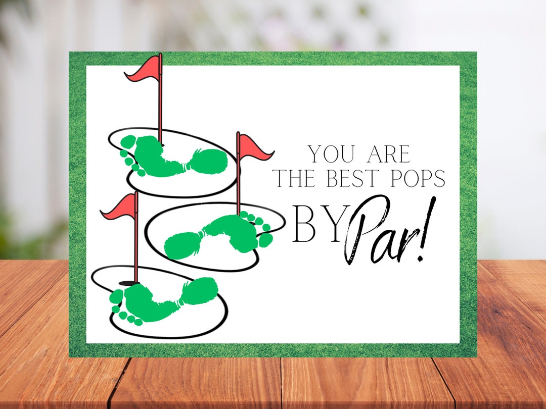Best Pops by PAR Golf Father’s Day Gift! DIY Footprint Printable - Etsy